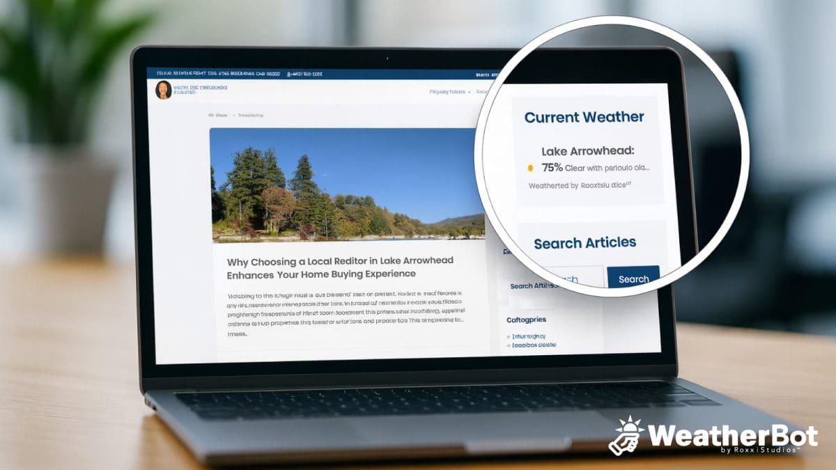 WeatherBot is a Real‑Time Weather Plugin for Wordpress